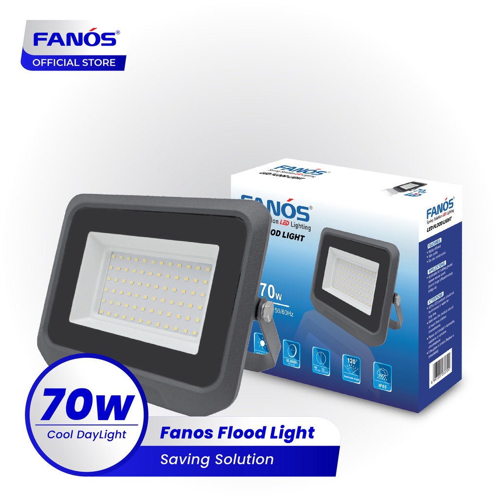 Jual FANOS Flood Light Lampu Sorot/Tembak Led 70 W - Cool DayLight ...