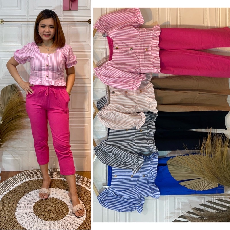 Jual Stelan peplum kotak | Shopee Indonesia