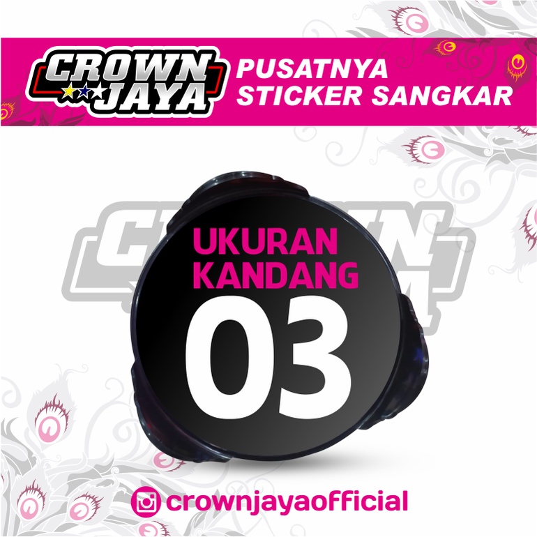Jual DECAL TEBOK MURAI BATU ORIQ / STIKER SANGKAR MURAI NEW / DECAL ...
