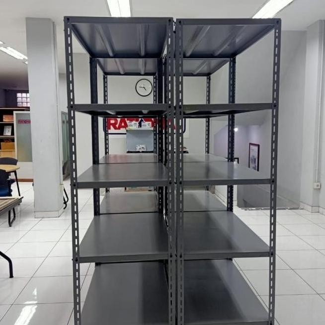 Jual Rak Industrial Rak Besi Ukuran 60 X 100 X 200 5 Susun Warna Abu ...
