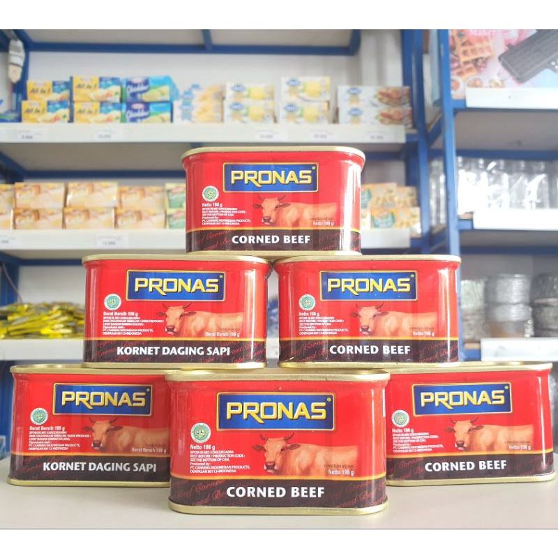Jual Pronas Corned Beef 198Gr / Kornet Sapi Pronas 198Gr / Daging ...