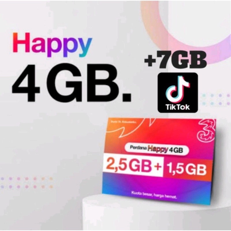 Jual PERDANA TRI 4GB (FRESH) | Shopee Indonesia