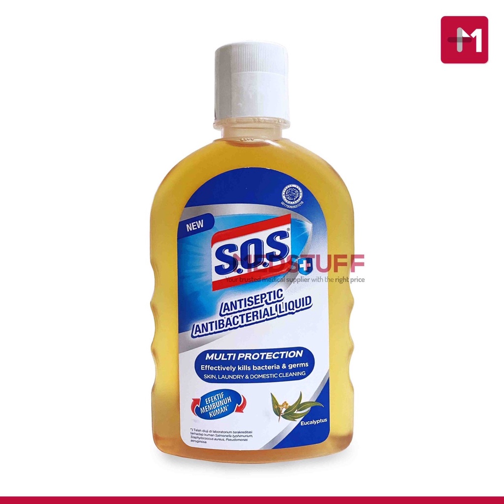 Jual SOS Antiseptic Liquid 250ml Cairan Antiseptik Antibakterial ...