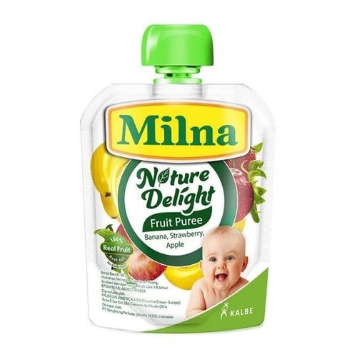 Jual Milna Nature Delight Banana & Strawbery (Grosir) | Shopee Indonesia