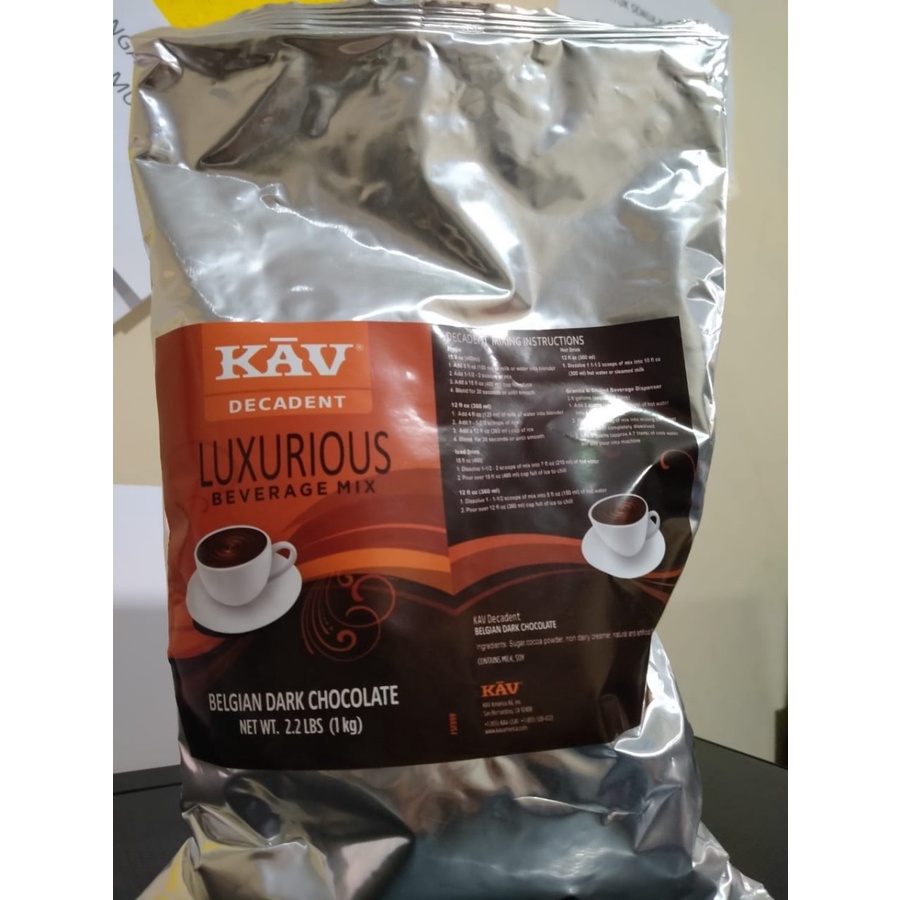 Jual KAV Dark Belgian Chocolate Powder Beverage Mix rasa dark coklat ...
