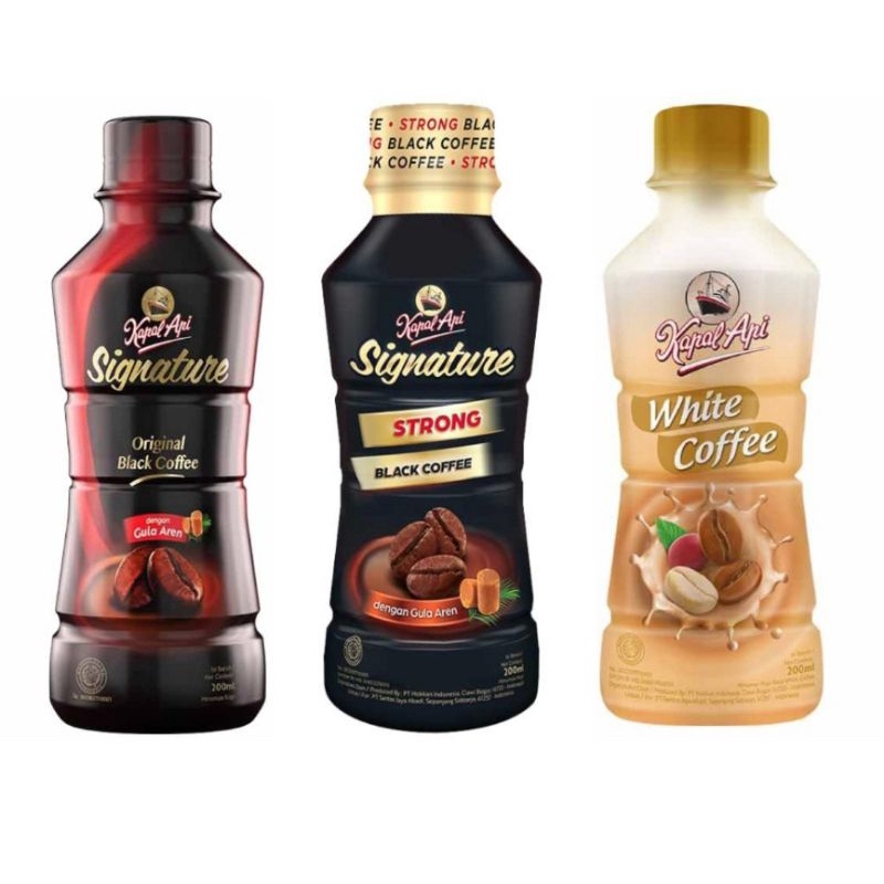 Jual Kapal Api minuman kopi siap minum Signature Original Strong Black ...