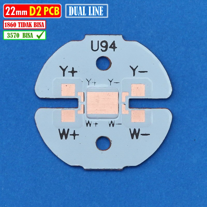 Jual PCB LED D2 3570 22mm Tembaga Dual MCP CSP LED Laser BiLED Luminos ...