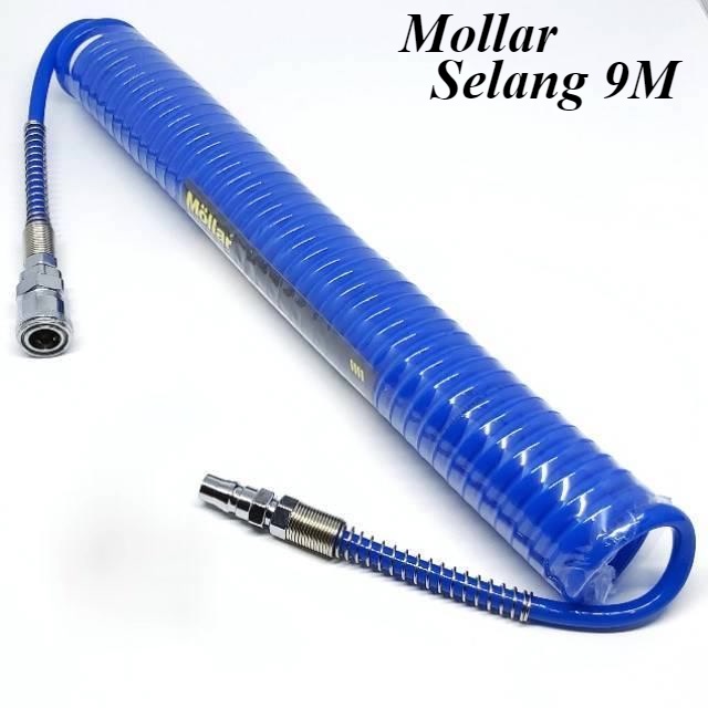 Jual Selang Kompresor PU Spiral MOLLAR Recoil Compressor Hose 9M ...