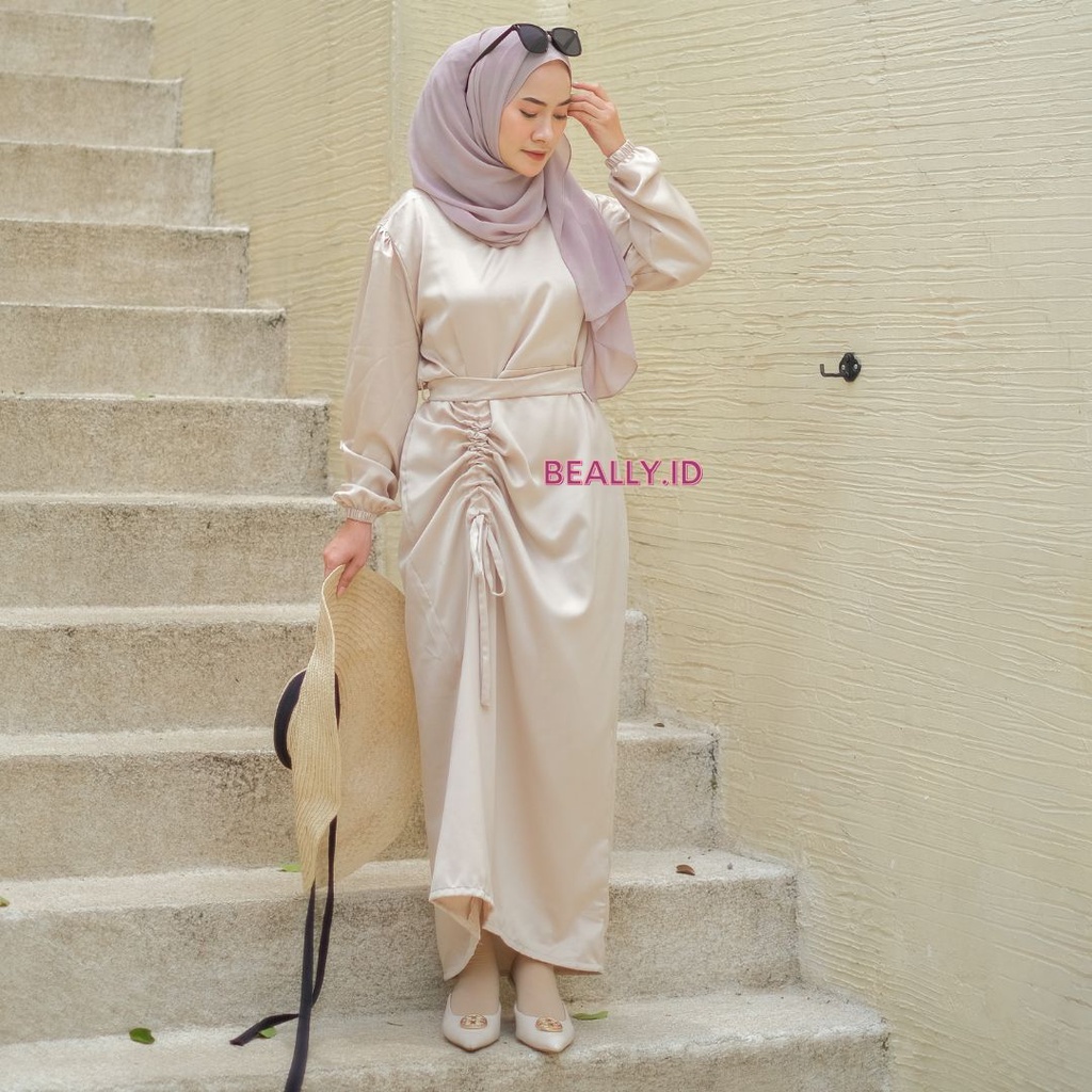 Jual DRESS SERUT SATIN | GAMIS SERUT ABELIA DRESS | BAJU KONDANGAN ...