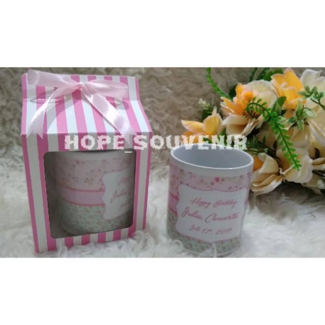 Jual Mug Ulang Tahun Ultah dan Kemasan Box Motif | Shopee Indonesia