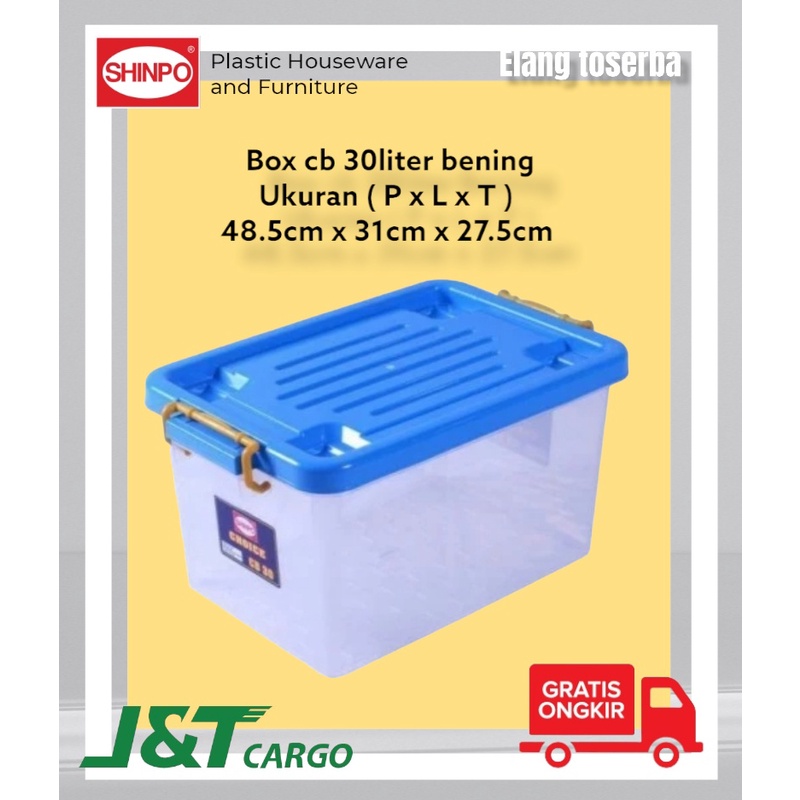 Jual Shinpo Container spark Plastik 30 Liter Dengan Roda 110 CB 30 ...