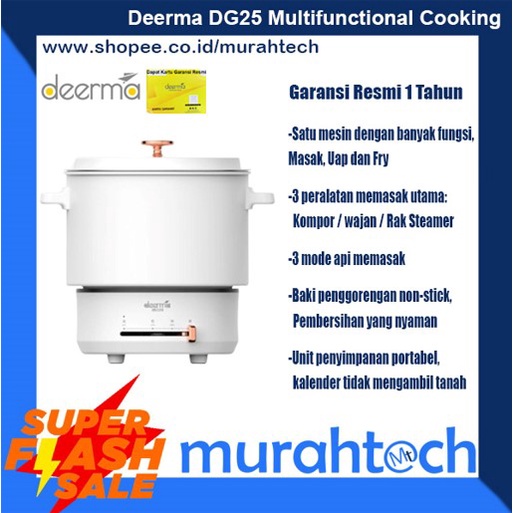 Jual Deerma DG25 Electric Cooker Panci 1 Set Alat Masak dan Kompor ...