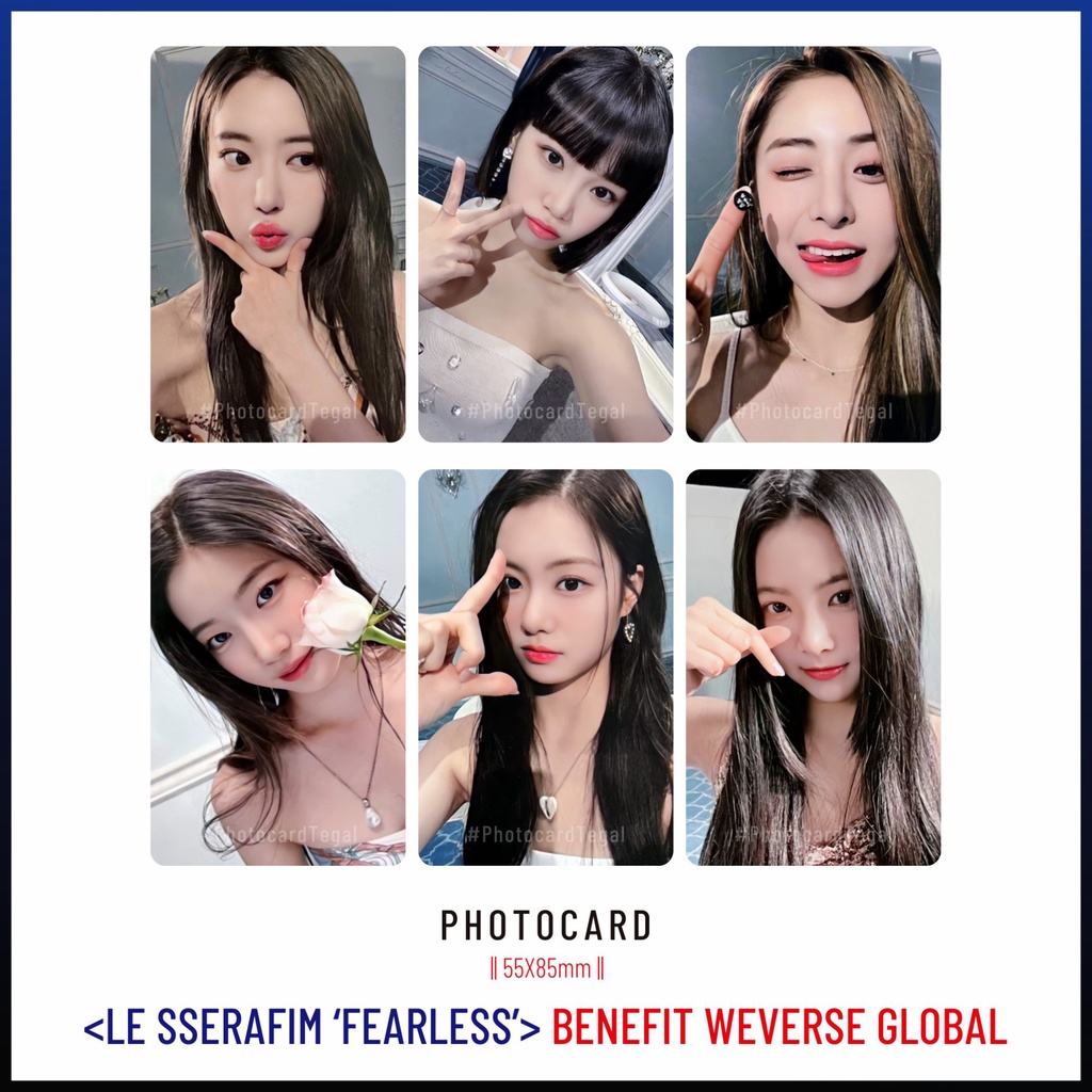 Jual [READY!!] PHOTOCARD 'RARE' LE SSERAFIM 'ALBUM FEARLESS' (Sakura ...