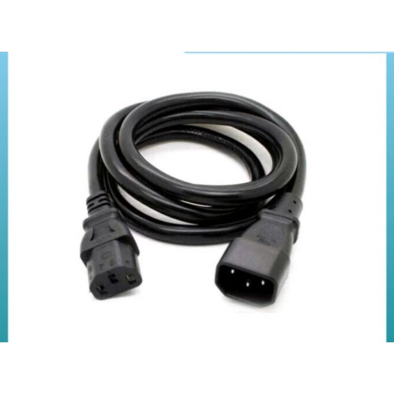Jual KABEL POWER CPU MONITOR 3 PIN MALE-FEMALE 1,5 METER 3x1mm SERABUT ...