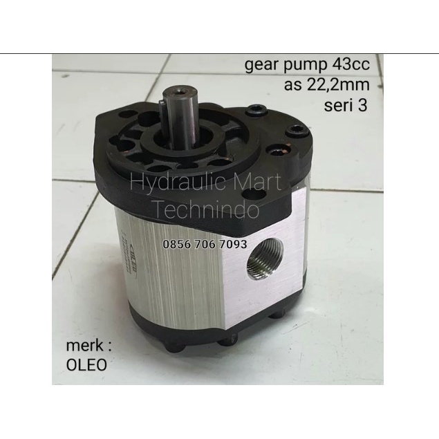 Jual pompa hydraulic gear pump 43cc, as 22,2mm 3APF43L03P16RSS merk OLEO | Shopee Indonesia