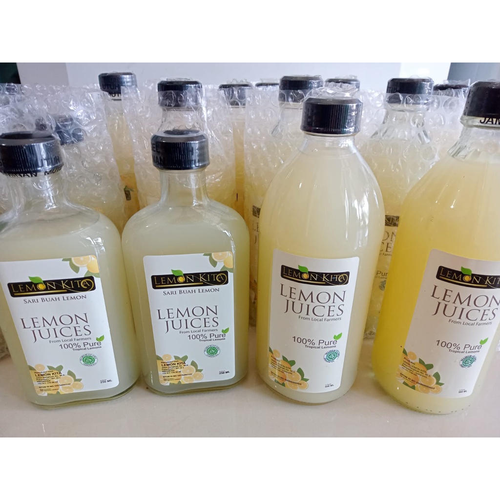 Jual Lemon Juices/Lemon Kita Sari Buah Lemon/Minuman 100% Pure Lemon ...