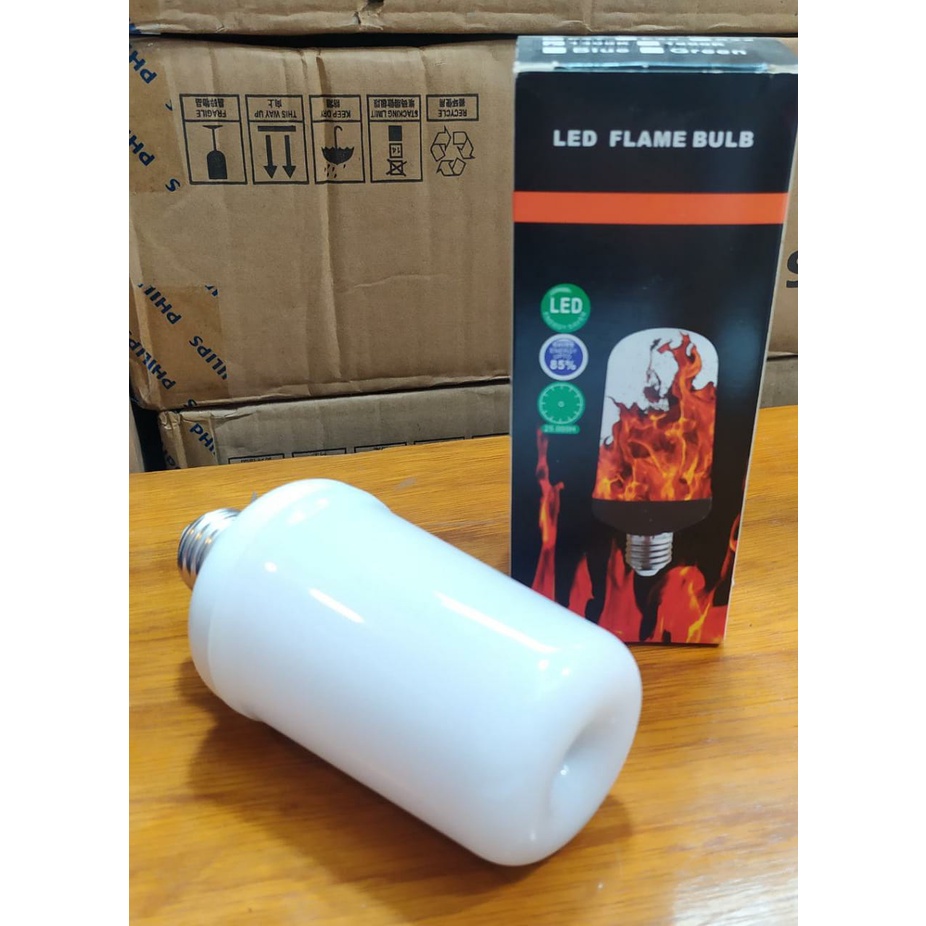 Jual Lampu led cahaya api 9w / lampu led flame bulb / lampu hias ...