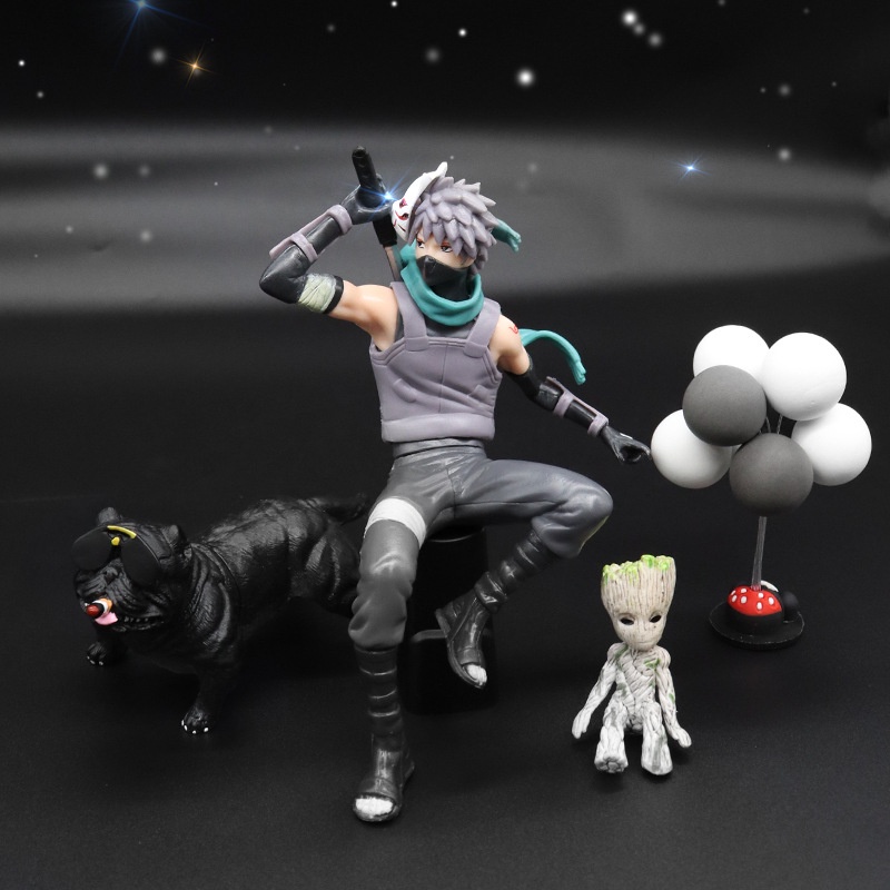 Jual Action Figure Anime Naruto Ukuran 15CM Kakashi | Patung | Pajangan ...