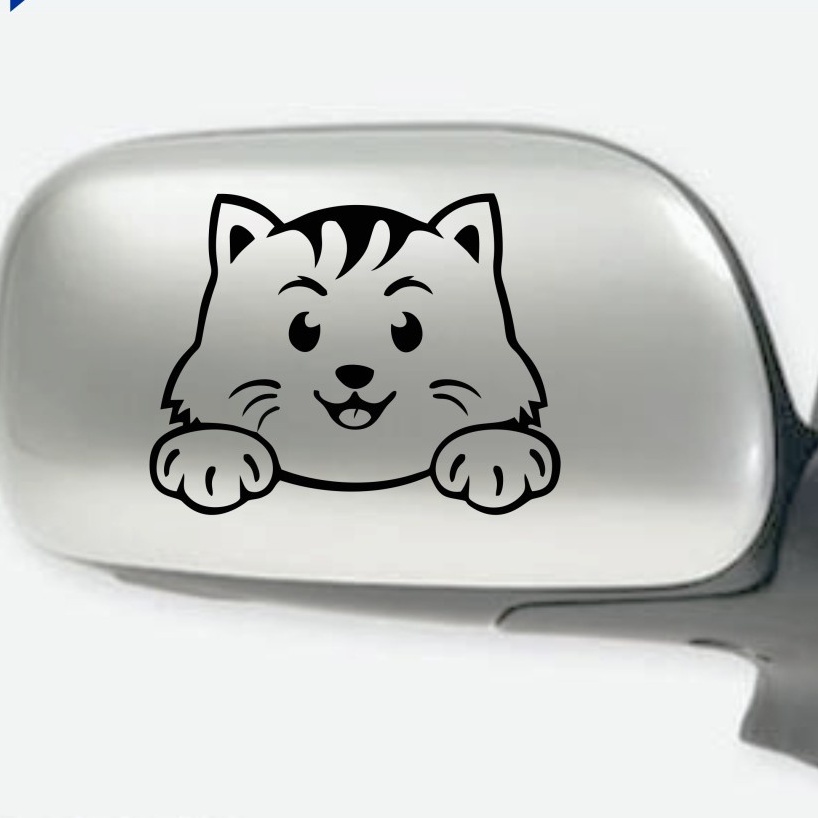 Jual STIKER MOBIL CUTE CAT CUTTING STICKER SPION MOBIL KUCING NGINTIP ...