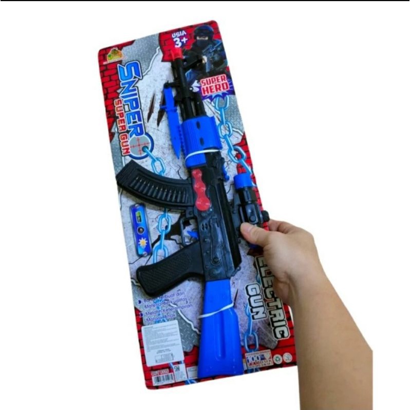 Jual Mainan Anak Senjata Elektrik Bunyi dan LampuOCT8116 | Shopee Indonesia