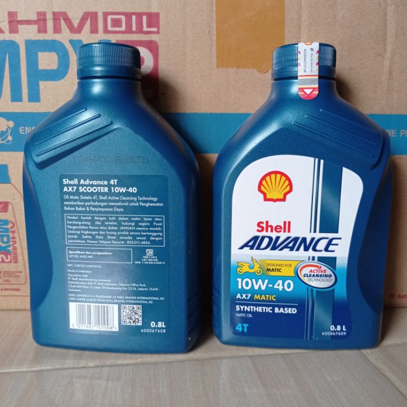 Jual OLI MESIN SHELL AX7 MATIC 10W-40 0.8L ORIGINAL | Shopee Indonesia