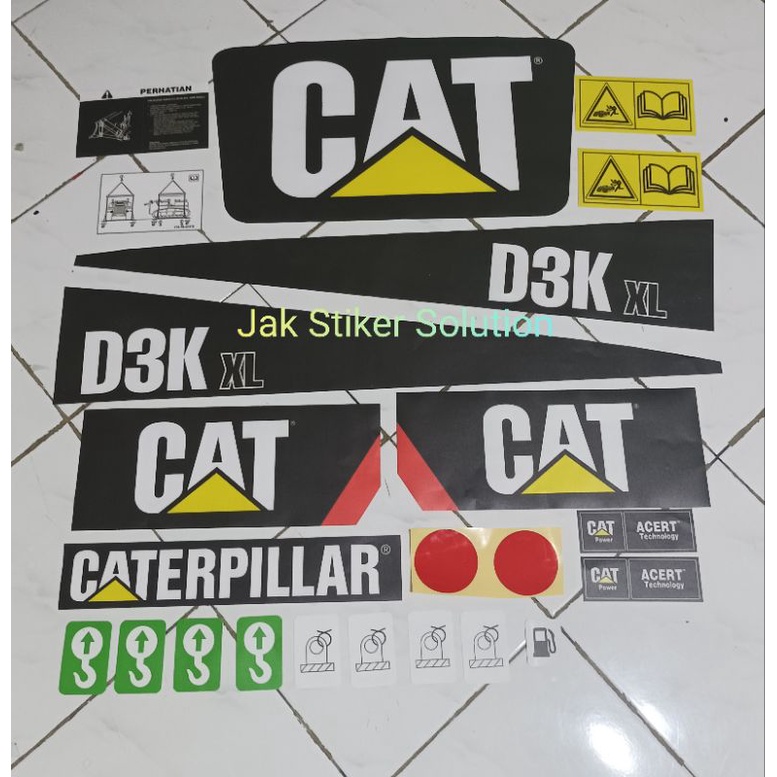 Jual Stiker Dozer Cat D3KXL Caterpillar Sticker Alat Berat | Shopee ...