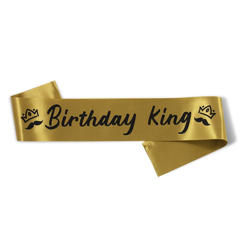 Jual Selempang Sash tulisan Birthday King // Birthday Queen // Happy ...