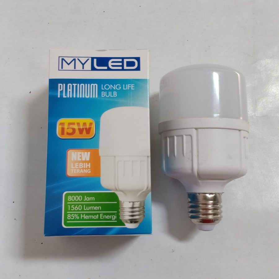 Jual Lampu led murah 15w Myled platinum 15 watt putih tabung kapsul | Shopee Indonesia