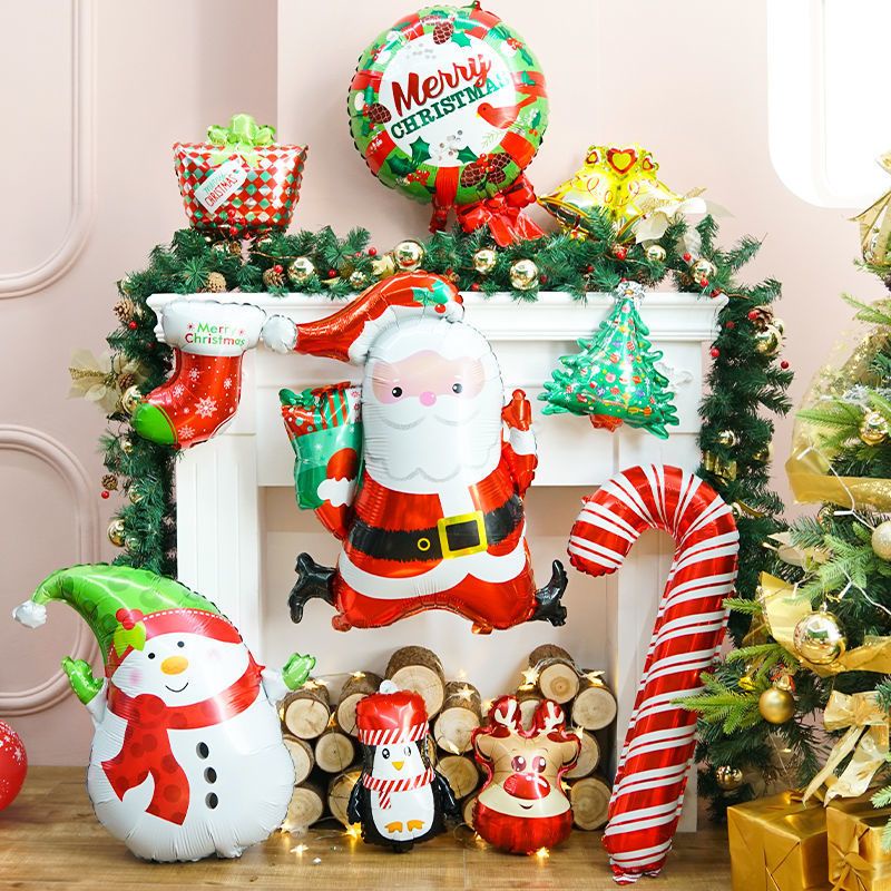 Jual PartyHouse.Medan BALON FOIL DEKORASI NATAL JUMBO/ BALON MERRY ...