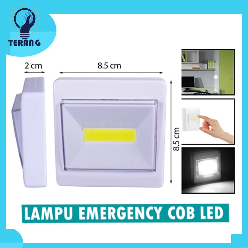 Jual Lampu Emergency LED COB Model Saklar Magnet Tempel Sentuh Stick N ...