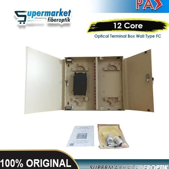 Jual Otb Wall Optical Termination Box Wallmount Fc 12 Core Fiber Optik ...