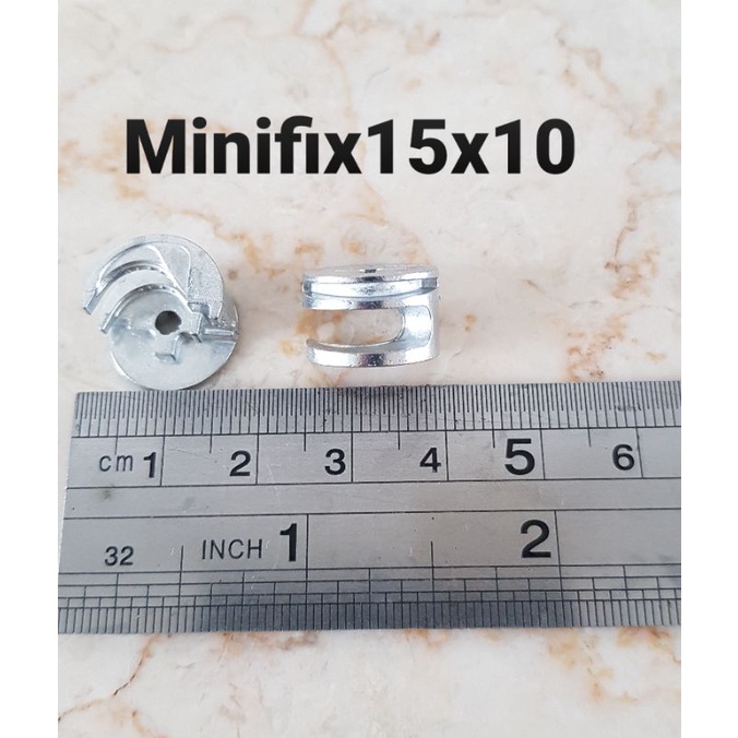 Jual Minifix / Casing Skrup / baut Knock down 15mm x 10mm | Shopee ...