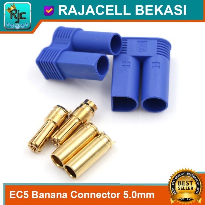 Jual EC5 Banana Plug 5mm Socket Connector Jack Konektor for RC ESC Battery | Shopee Indonesia