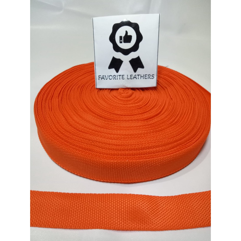 Jual Tali Webbing Bisban Tali Tas PL Lebar 2 cm ISI 45M PL 20 MM ORANGE ...
