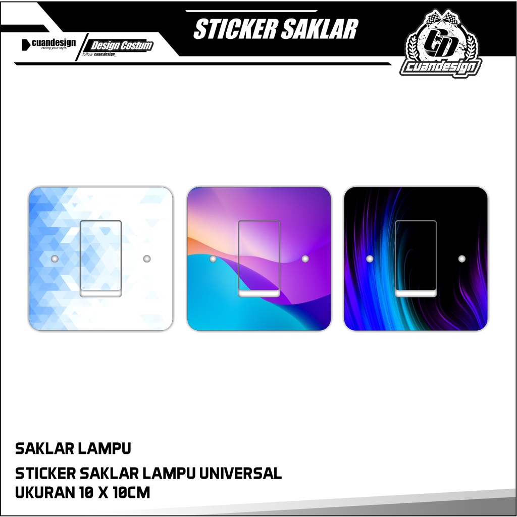 Jual STIKER SAKLAR LAMPU MODERN STICKER CETREKAN LAMPU RUMAH LUCU BISA ...