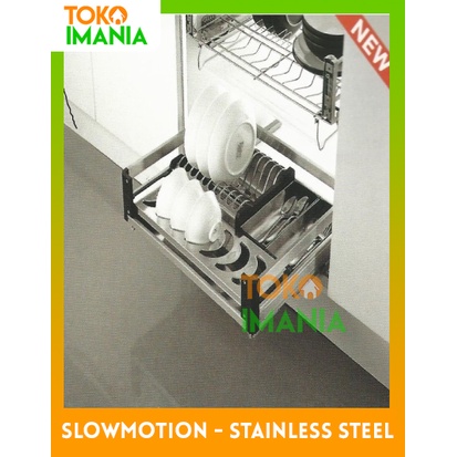 Jual Rak Piring Dan Mangkuk Tarik Stainless Vitco SS 20880 SM slow ...