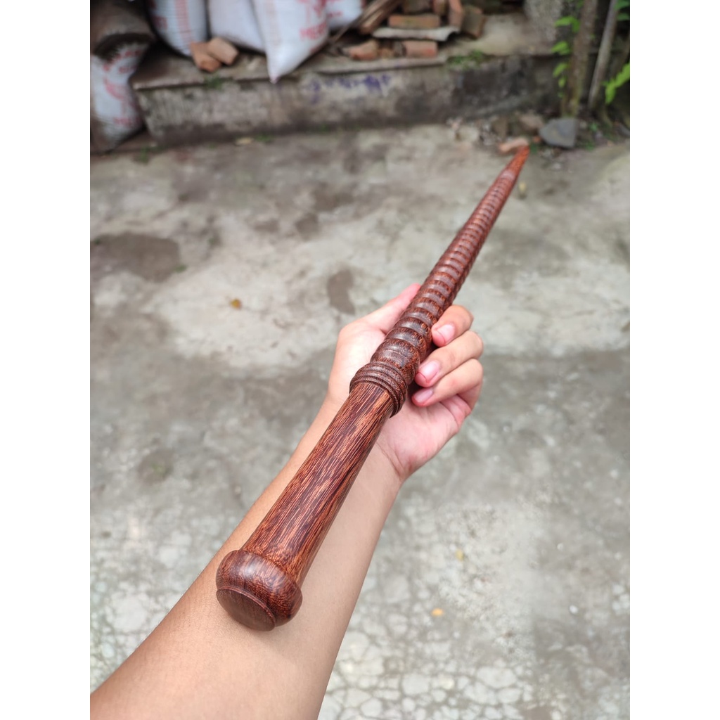 Jual Tongkat Komando Kayu Galih Asem Model Profil Bulat Premium ...