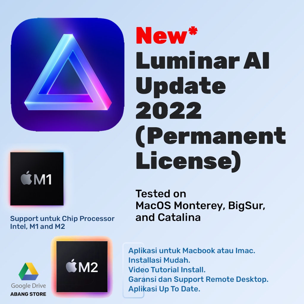 Jual Luminar AI - Support Mac Intel, M1 dan M2 | Shopee Indonesia