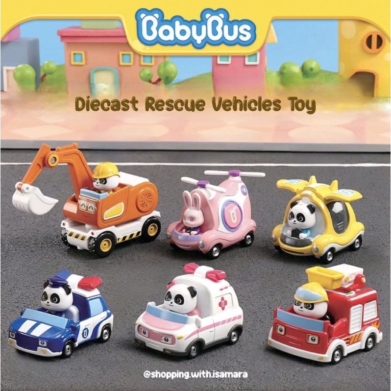 Jual Babybus Diecast Rescue Vehicles Toy / Mainan Mobilan Anak | Shopee ...