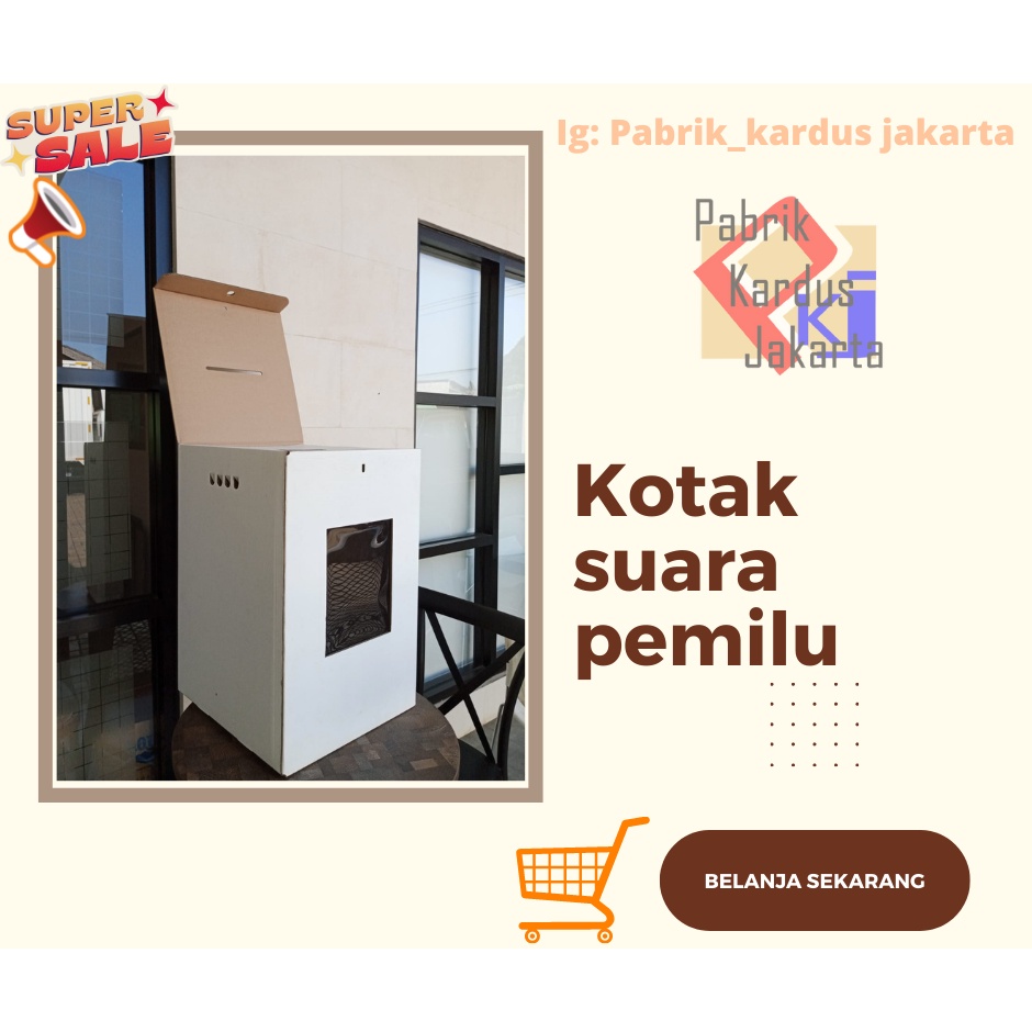 Jual (MINIMAL ORDER 3 PCS) KARDUS KOTAK SUARA uk 40x40x60cm BOX/DUS/KPU ...