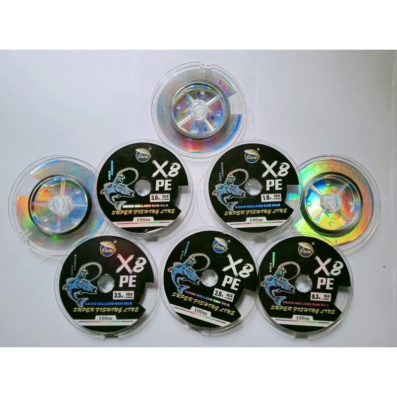 Jual Senar PE Orca X8 Warna Hitam Connecting Halus Kuat warna hitam ...