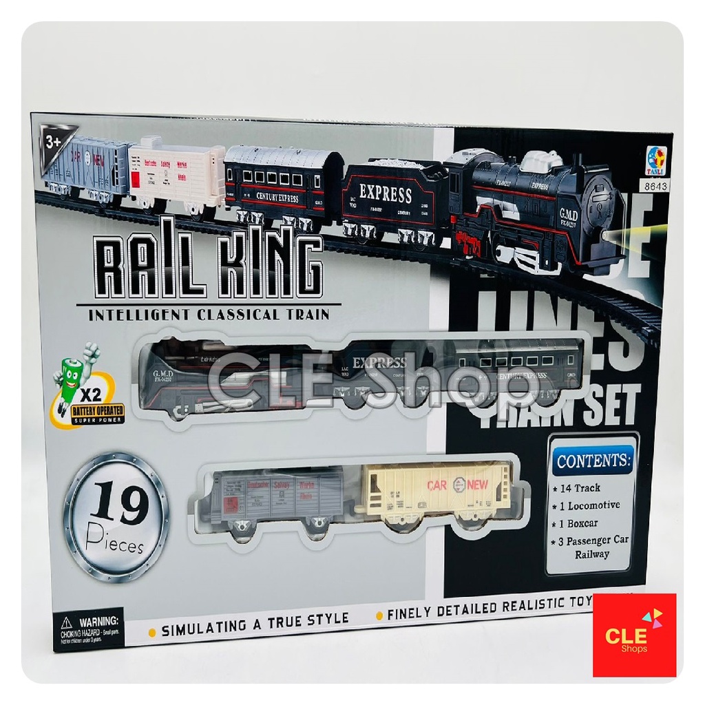 Jual Cleshops Mainan kereta api rel rail king train set - rail king ...