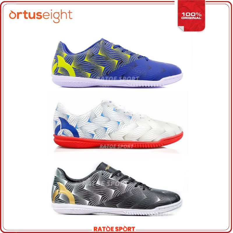 Jual Sepatu Futsal Ortuseight Neutron In White / Black Original | Shopee Indonesia