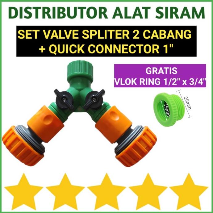 Jual Produk Unggulan] SET CONNECTOR QUICK RELEASE 1 INCH SELANG AIR ...