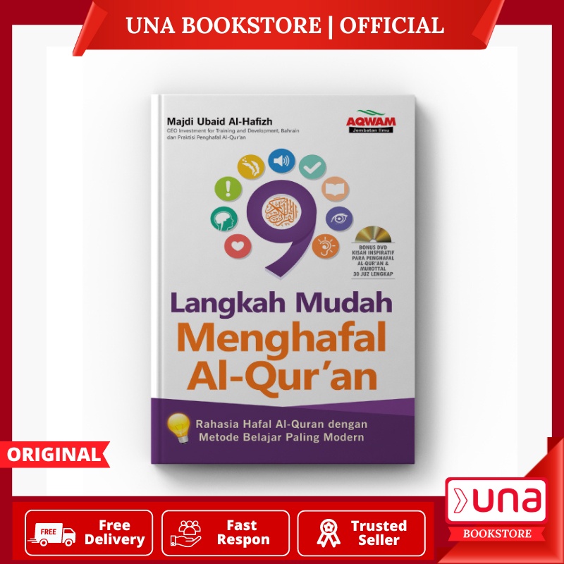 Jual Una - Buku 9 Langkah Mudah Menghafal Al Quran - Aqwam | Shopee Indonesia