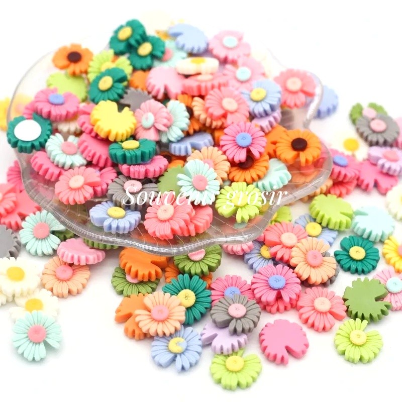 Jual Clay bunga daisy ( bisa pilih warna ) | Shopee Indonesia