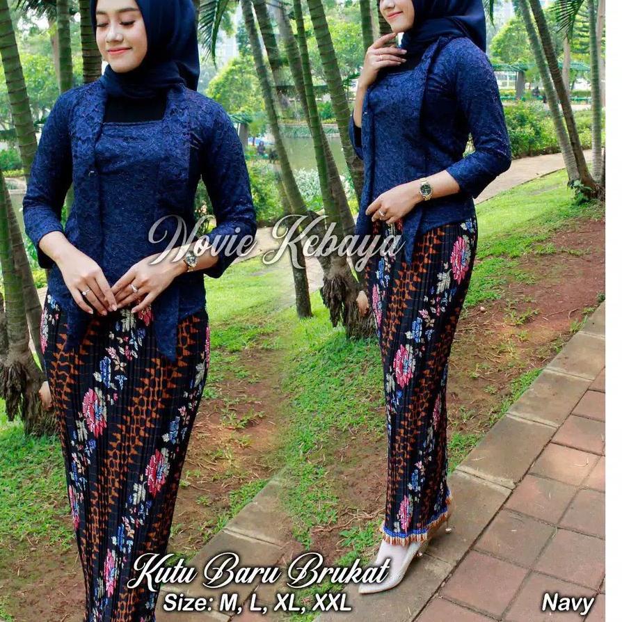 Jual KEBAYA KUTU BARU HIJAB ATASAN KEBYA BRUKAT KUTU BARU ATASAN KEBAYA MODERN ATASAN KEBAYA ...