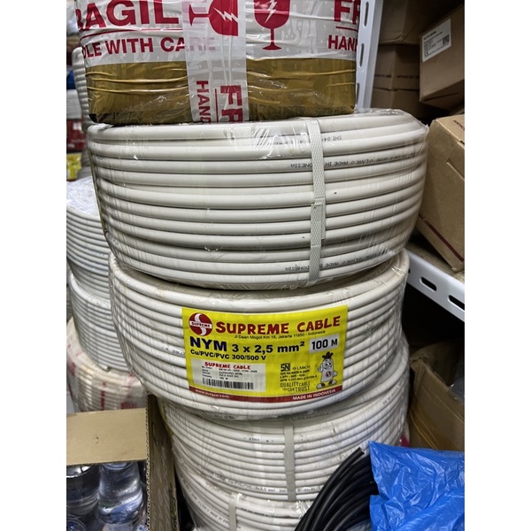 Jual KABEL NYM 3X2,5MM 3X2.5MM SUPREME 100METER | Shopee Indonesia