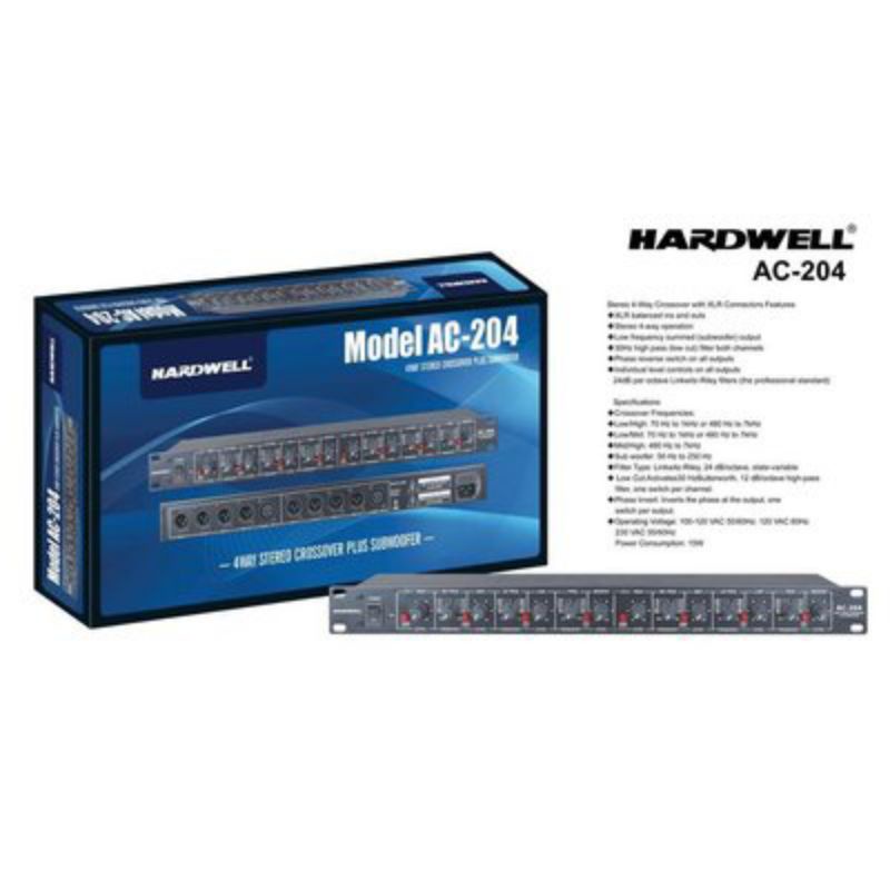 Jual Crossover HARDWELL AC204 ORIGINAL AC-204 STEREO 4 WAY PLUS ...