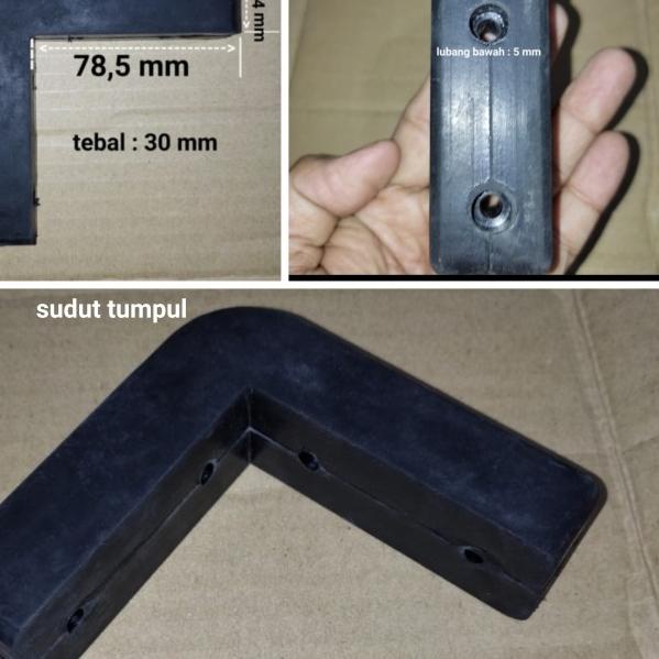 Jual Karet siku u bumper sudut trolley / barang, per 1 pcs - ujung ...